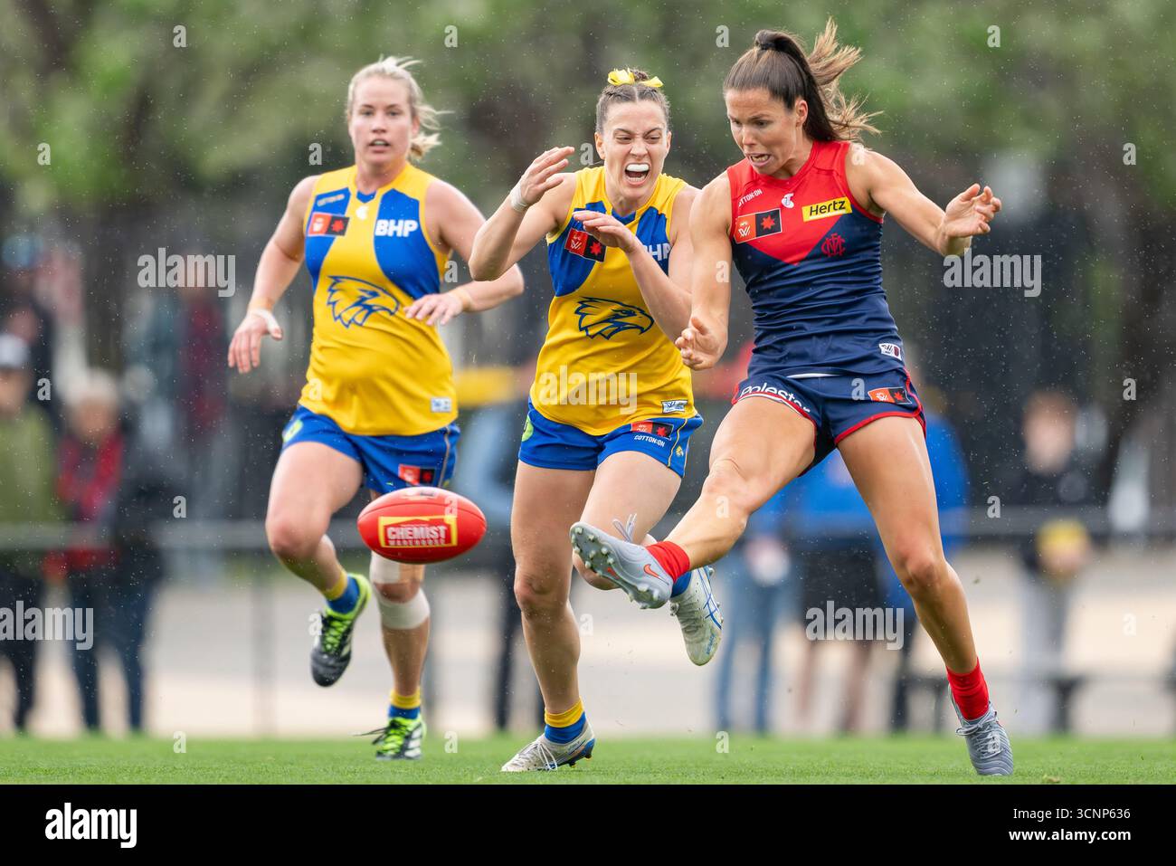 Kate Hore from Melbourne FC seen in action during the Round 6 game of ...