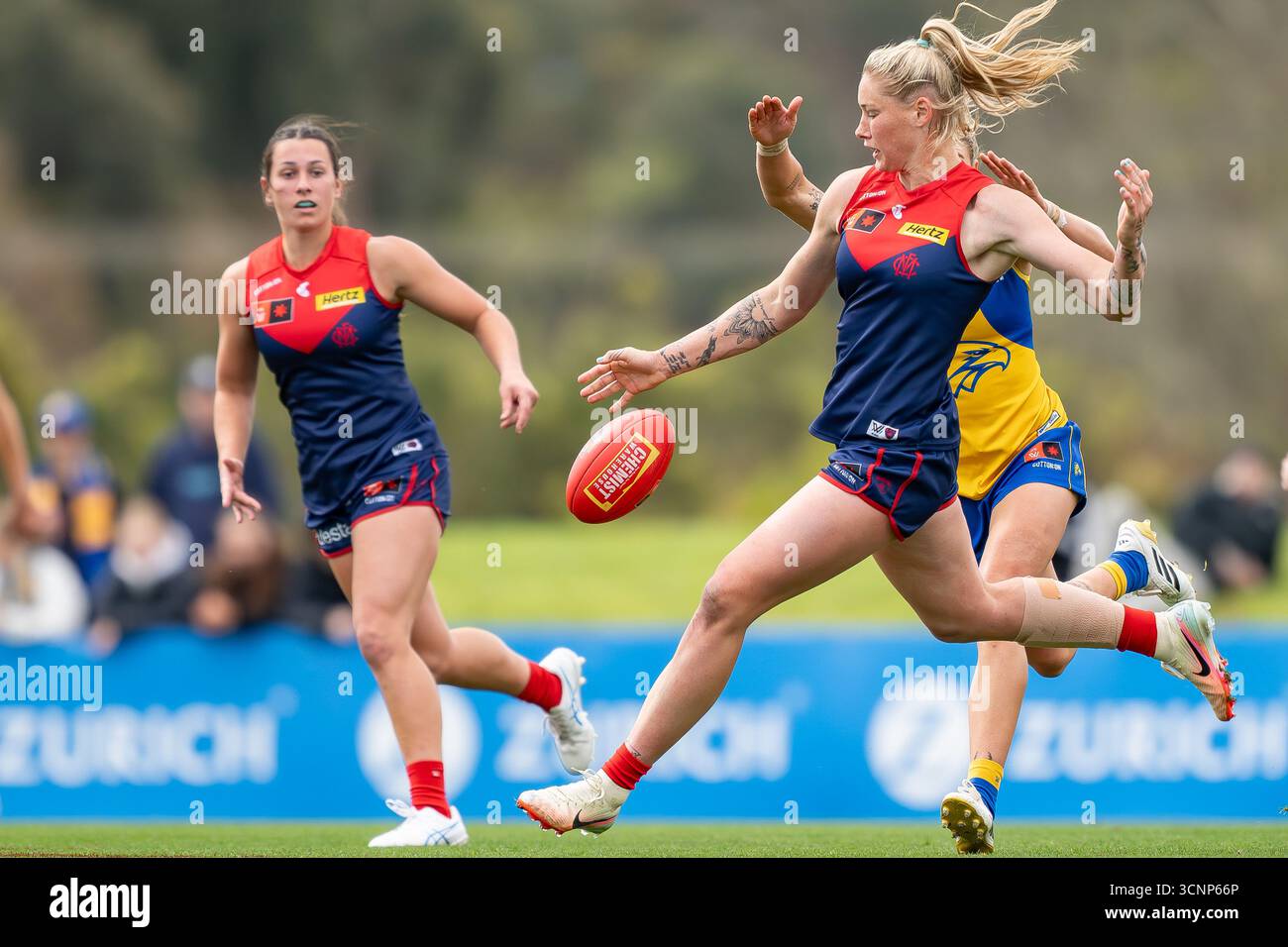 Tayla Harris of Melbourne FC seen in action during the Round 6 game of ...