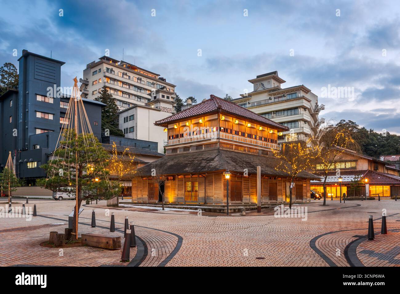 Kaga Onsen, Japan at Yamashiro Onsen hot springs resort district Stock ...