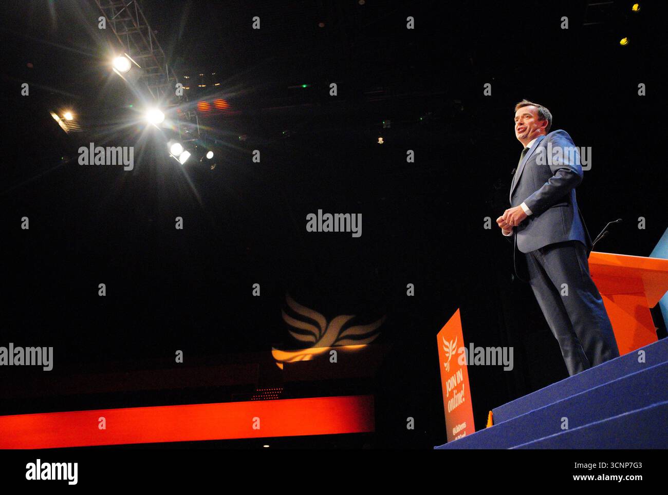 Liberal Democrat Foreign Affairs spokesperson, Calum Miller, speaks at ...