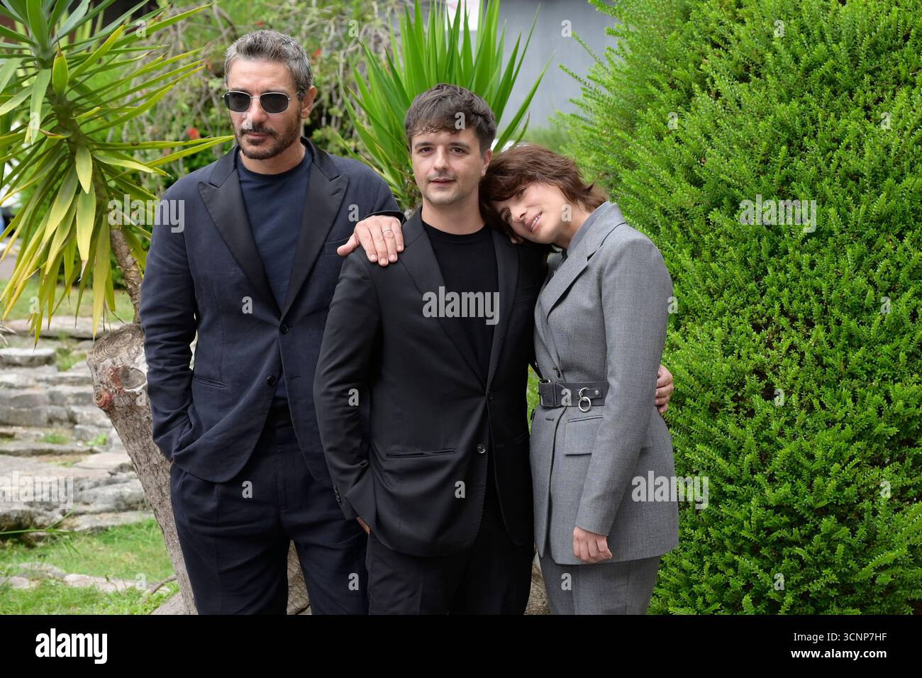 Giuseppe Zeno (L), Nicola Abbatangelo (C) and Maria Chiara Giannetta (R ...