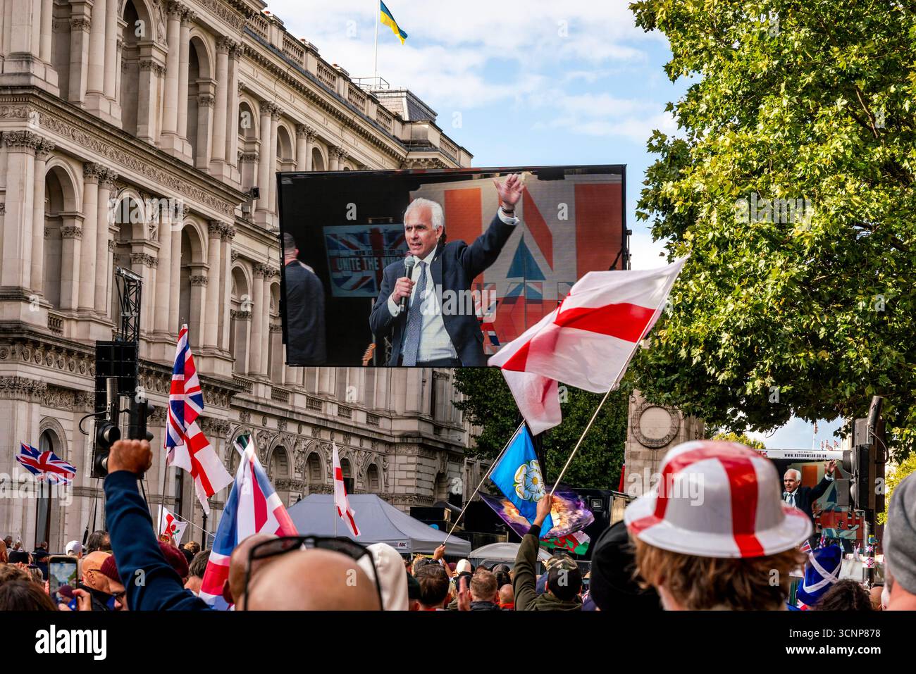 Ben Habib Leader Of Advance Uk Speaking In Whitehall At The Unite The ...