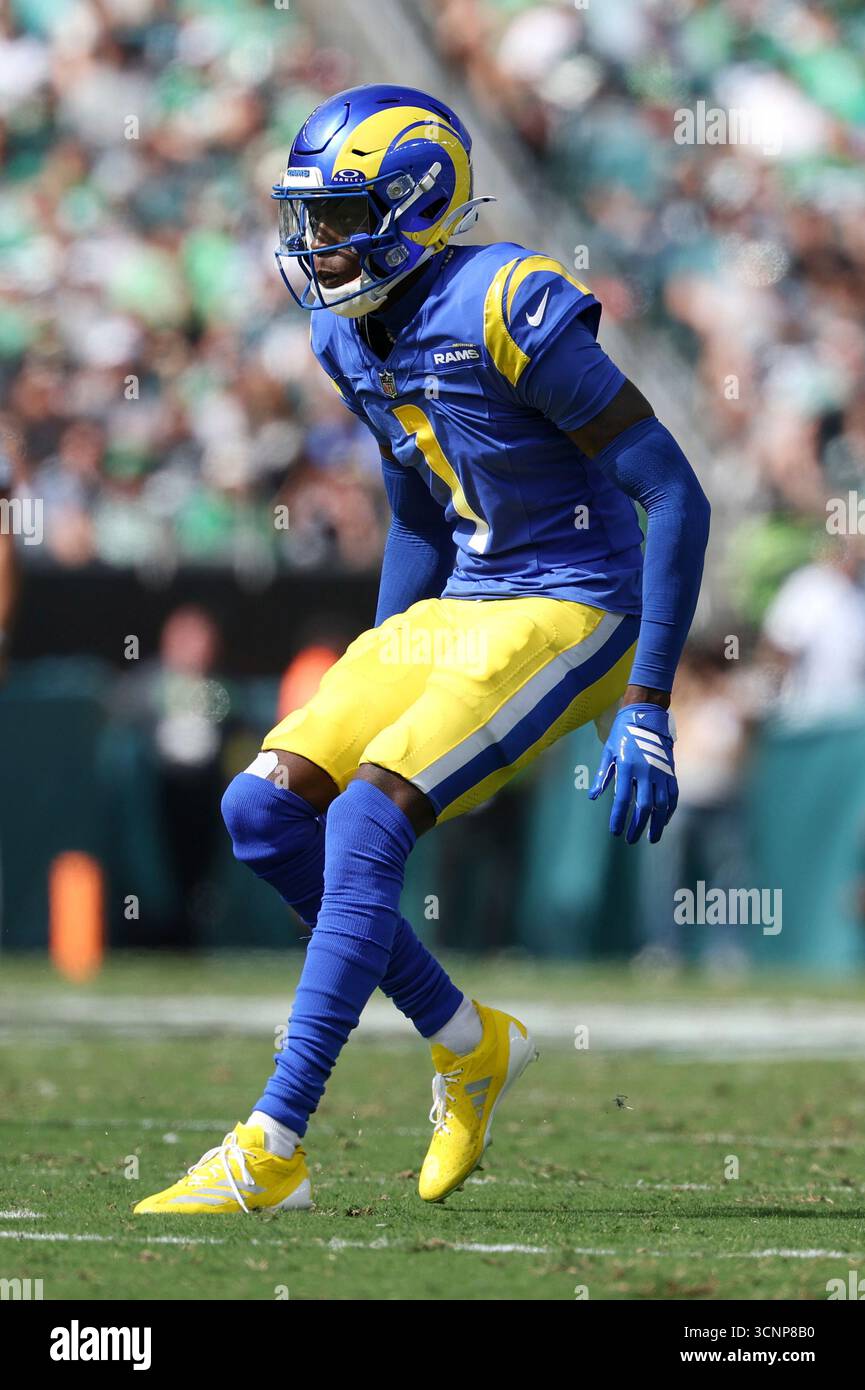 Los Angeles Rams cornerback Emmanuel Forbes Jr. in action during the ...