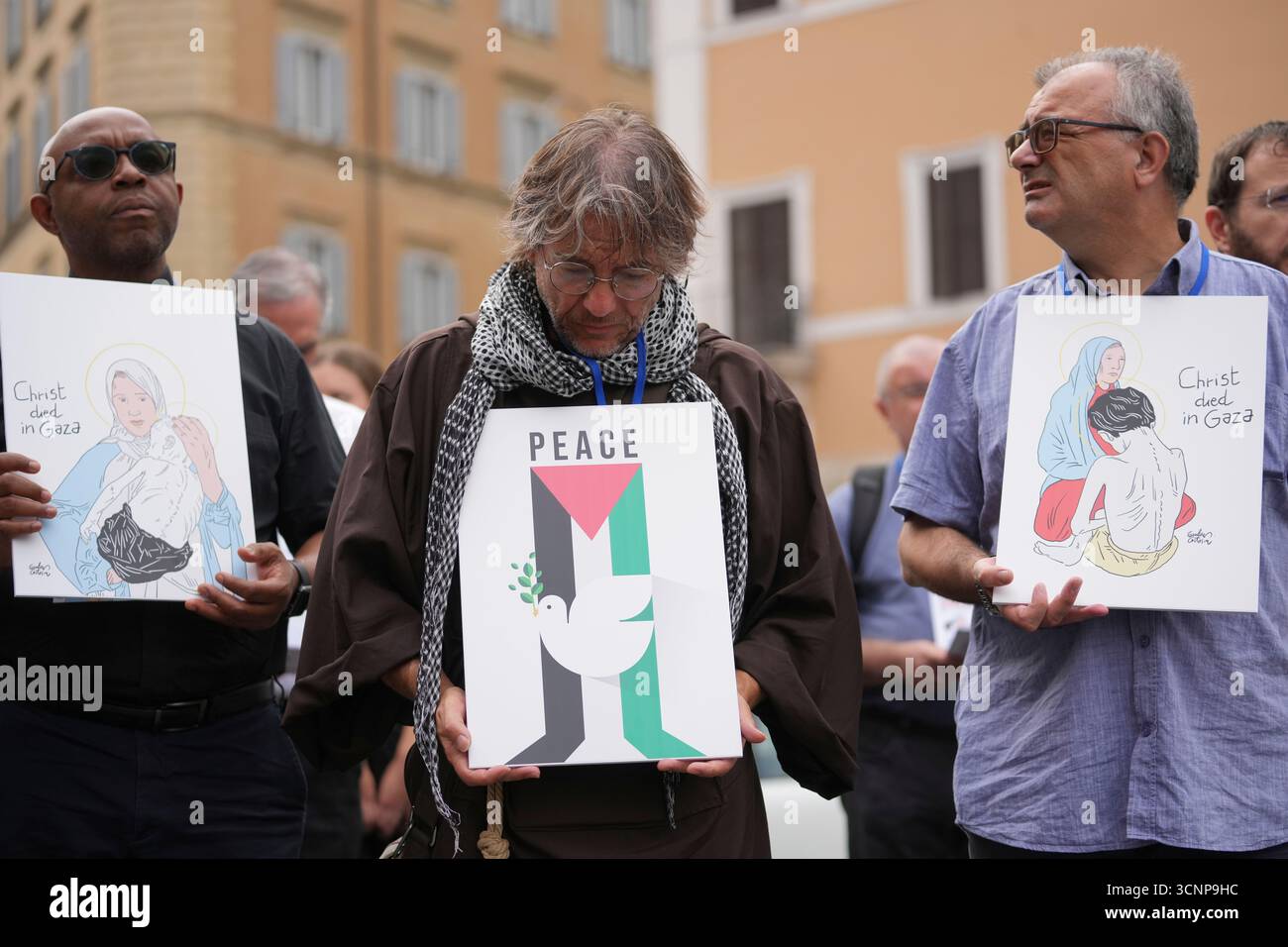 Priests take part in the "Priests against genocide" demonstration in ...