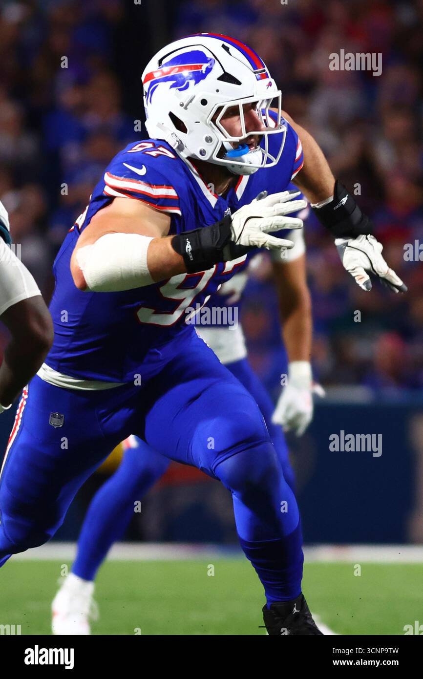 Buffalo Bills defensive end Joey Bosa (97) rushes during the second ...