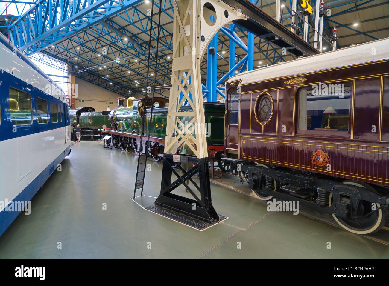 Looking along to York Railway 737 Class D4-4-0 Steam locomotive 737 ...