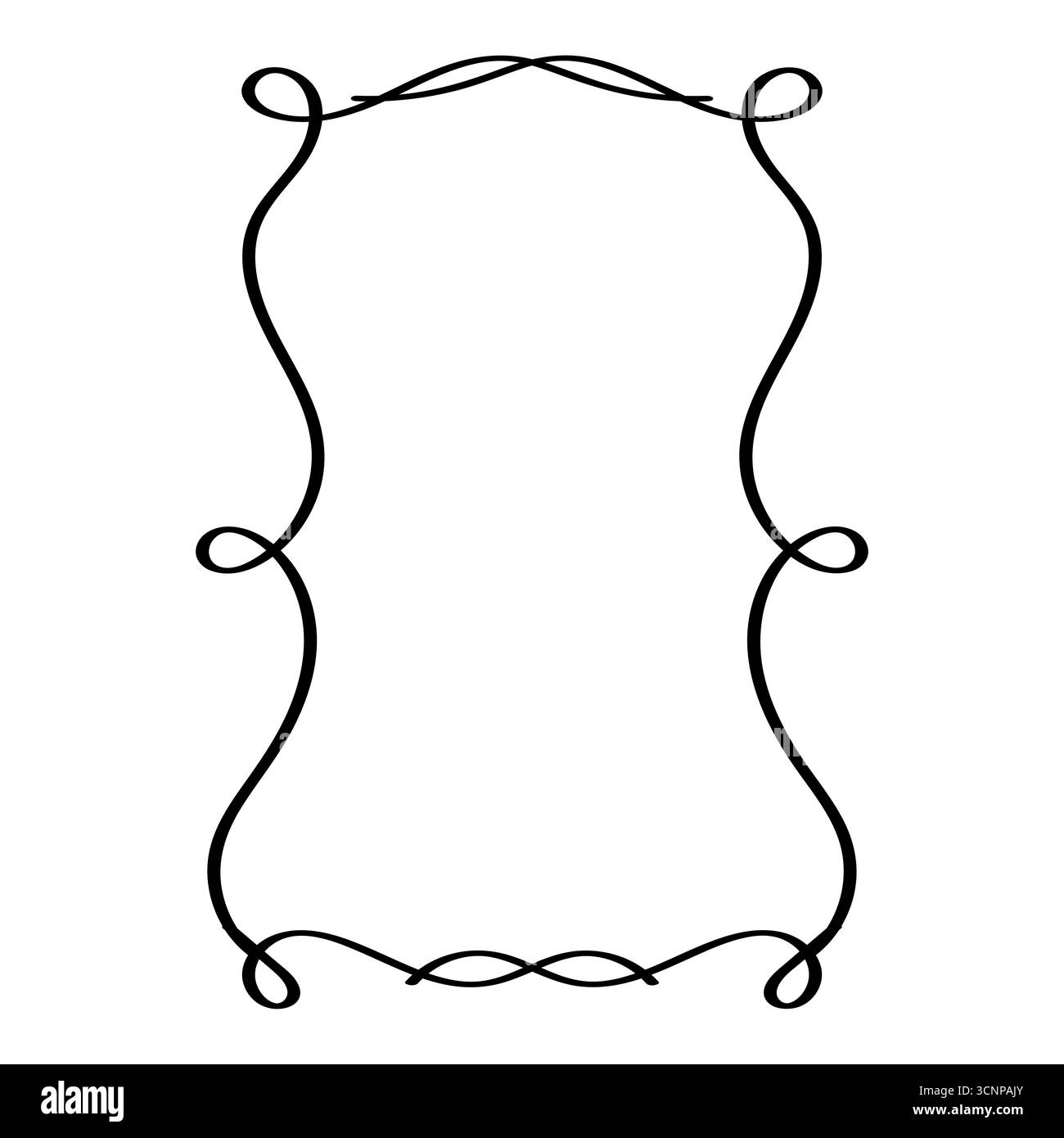 Vector vertical wedding invitation Black and White Stock Photos ...