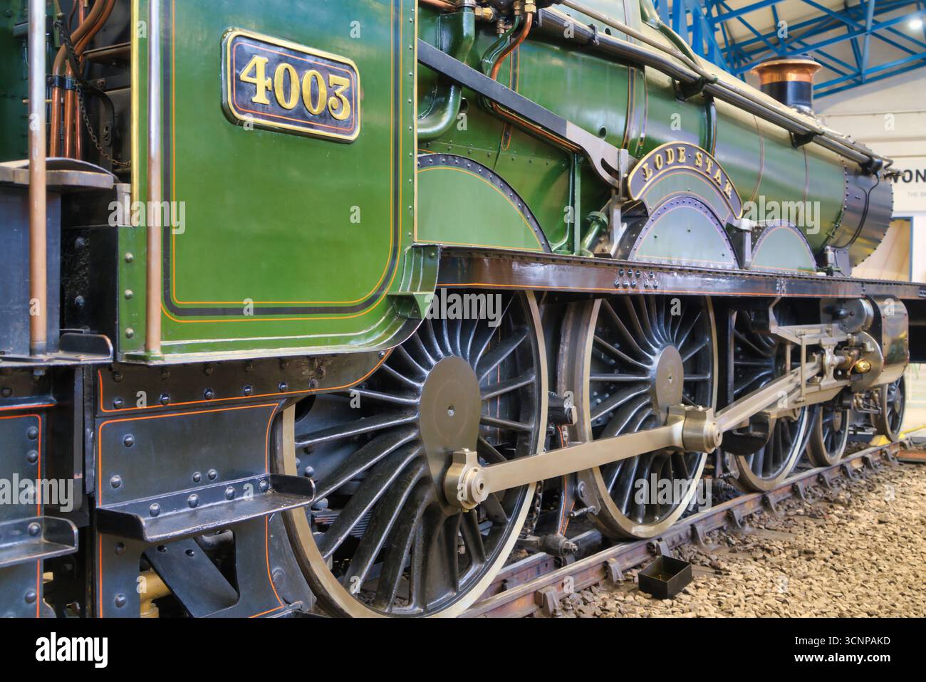 York Railway Museum, Great Hall. Iconic, famous steam locomotive 'Lode ...