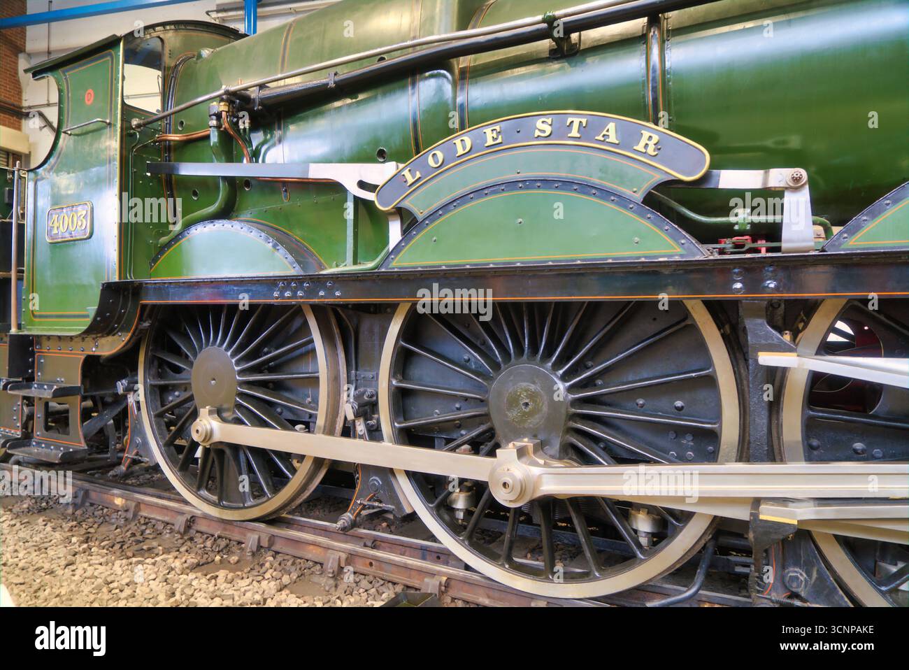 York Railway Museum, Great Hall. Showing name plate of Iconic, famous steam locomotive 'Lode ...