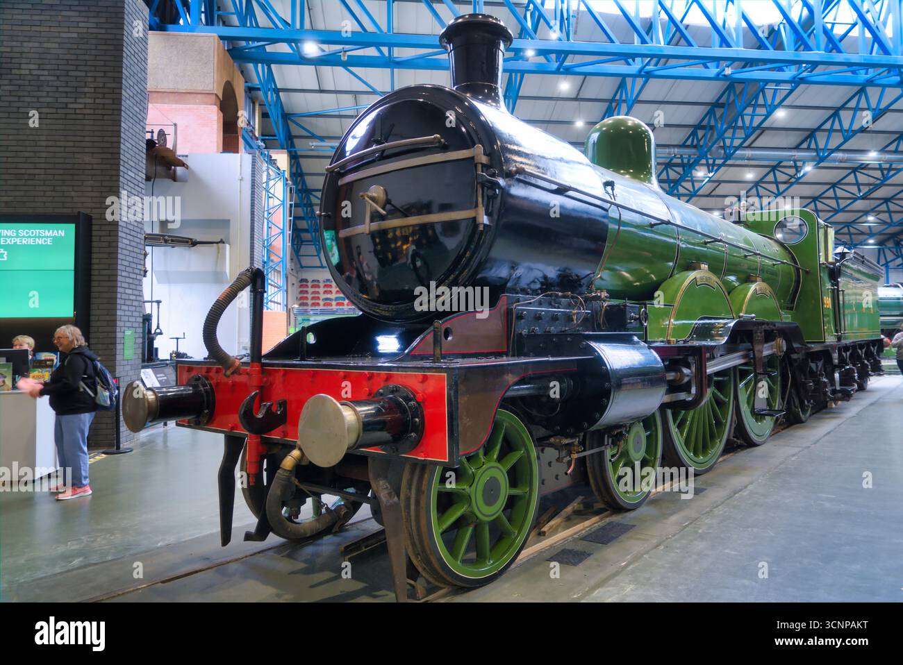 York Railway Museum, Great Hall. Iconic, steam locomotive 'Henry Oakley ...