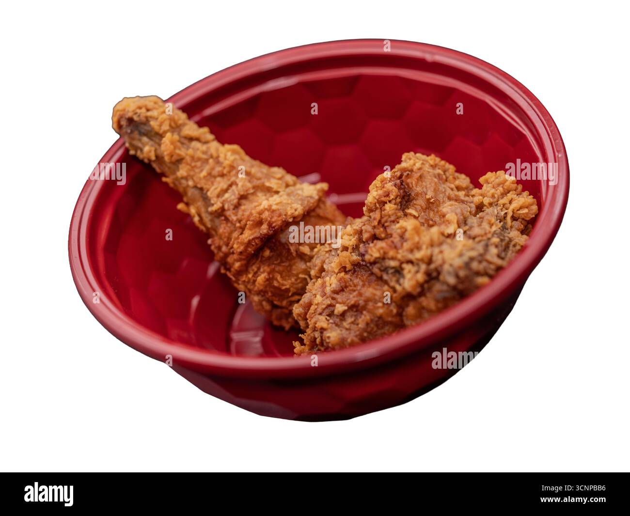 Crispy fried battered chicken, Thai popular dish, golden outside tender ...