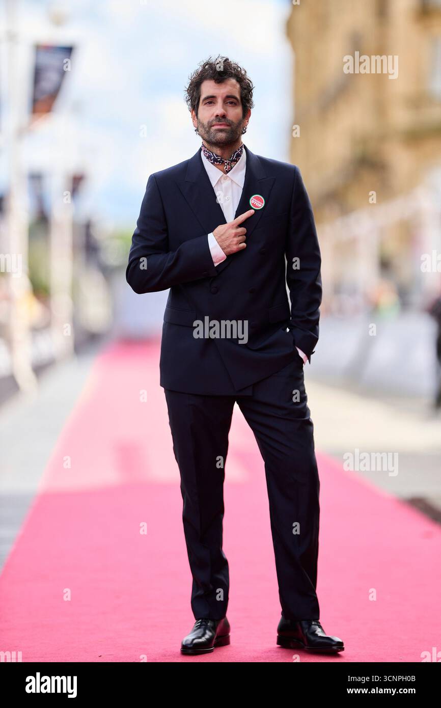 Tamar Novas attended 'La Grazia' Red Carpet during 73rd San Sebastian ...