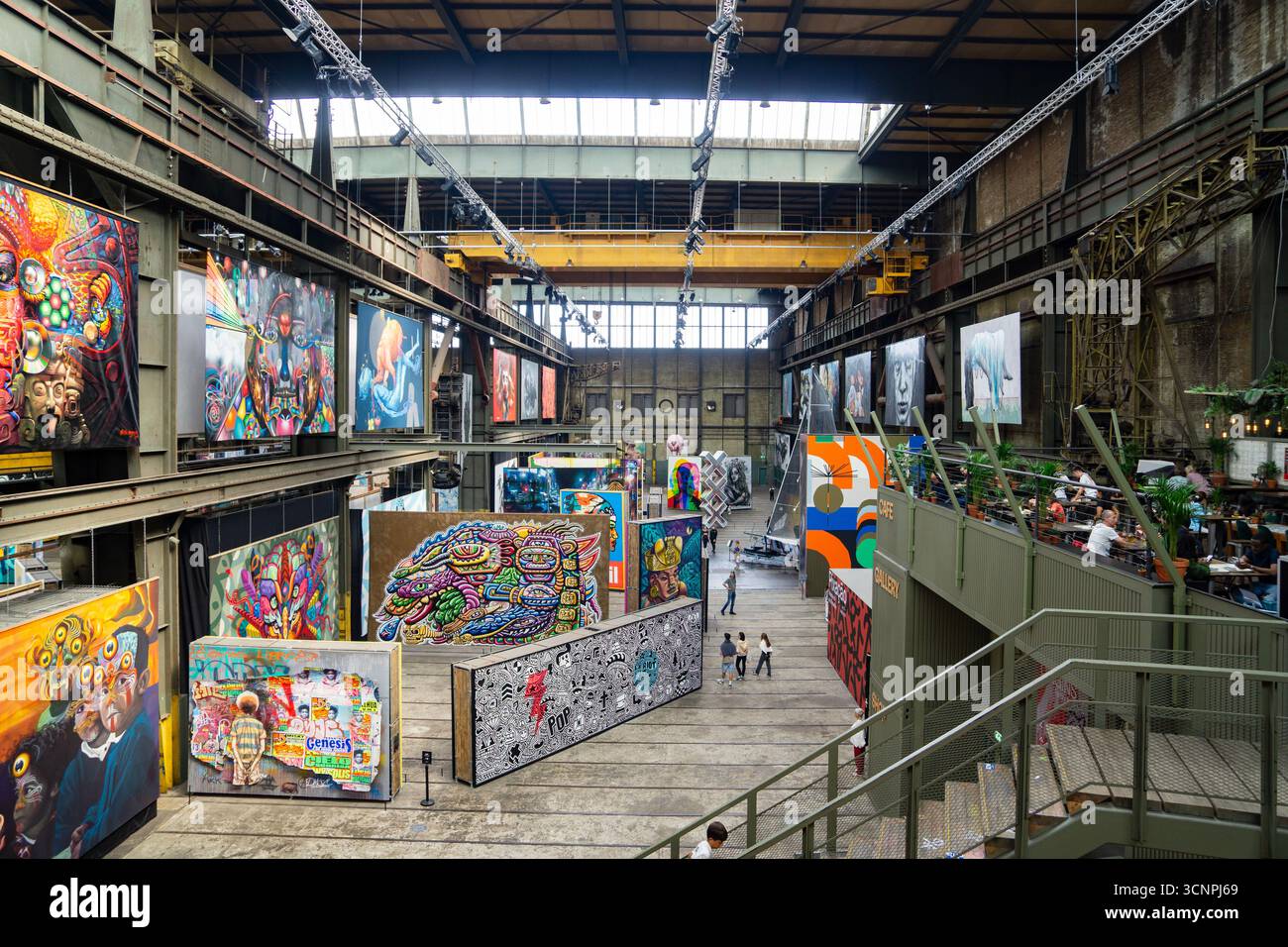 Mezzanine of the Straat Street Art Museum, Amsterdam, Netherlands Stock ...