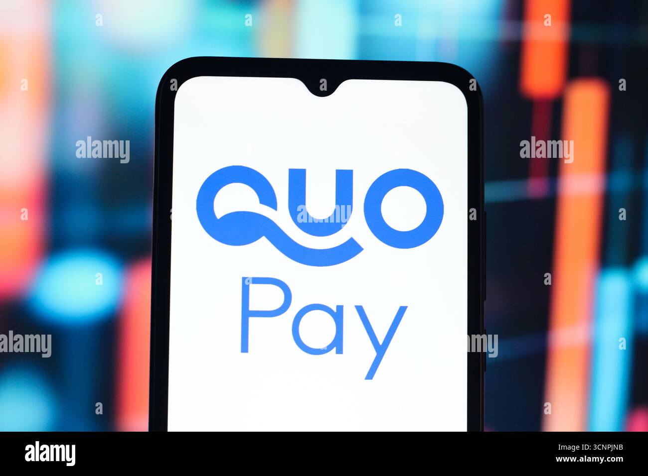 In this photo illustration, the QUO Card Pay logo is seen displayed on ...