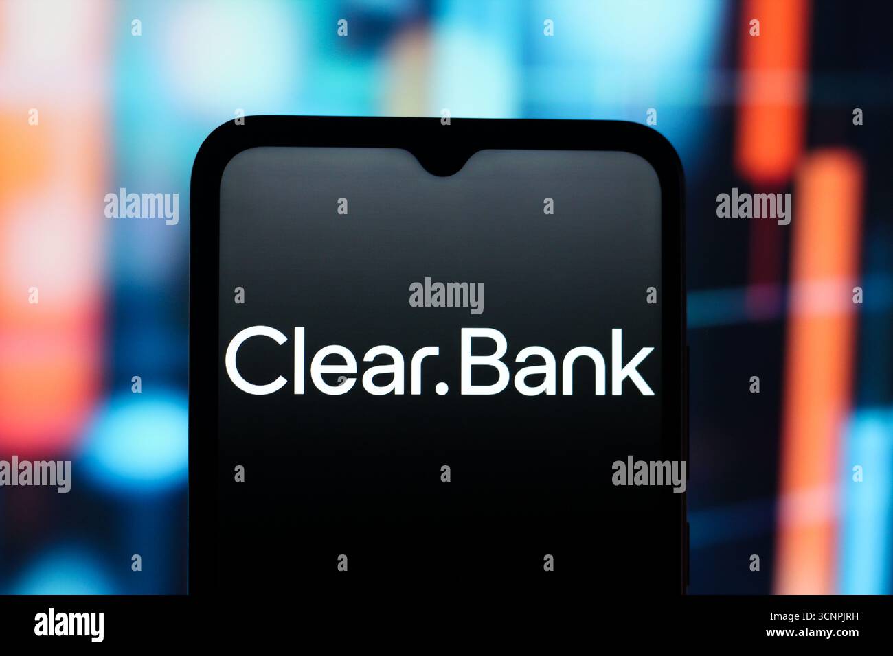 In this photo illustration, the ClearBank (Clear Bank) logo is seen ...