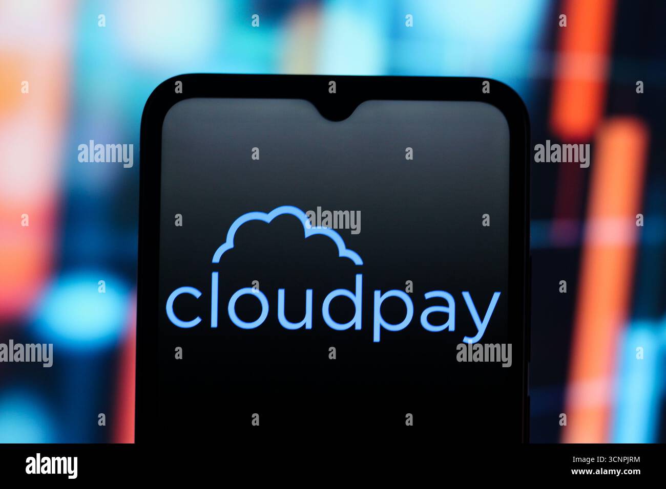 In this photo illustration, the CloudPay (Cloud Pay) logo is seen ...