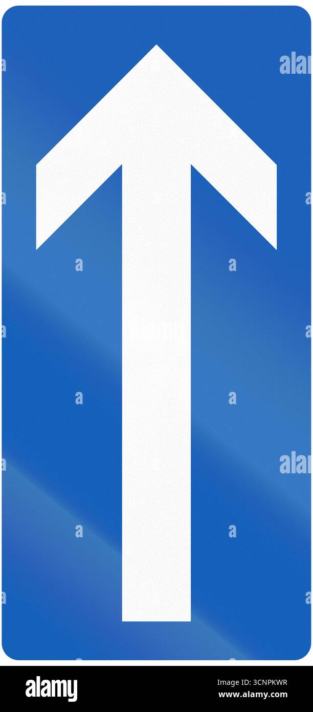 One way sign in Cut Out Stock Images & Pictures - Alamy