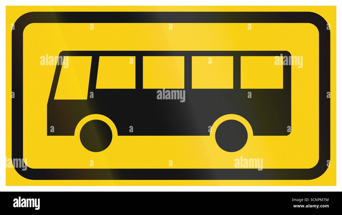 Bus stop sign finland europe Cut Out Stock Images & Pictures - Alamy