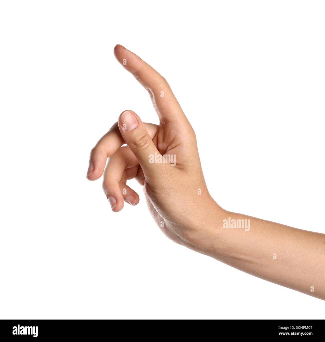 Point finger choose something Cut Out Stock Images & Pictures - Alamy