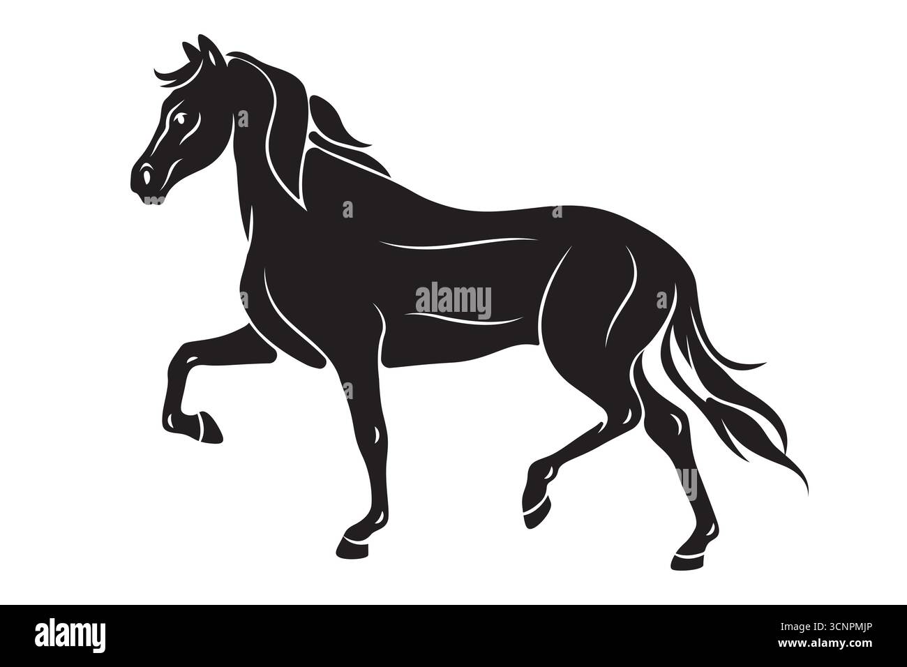 Trot gait Stock Vector Images - Alamy