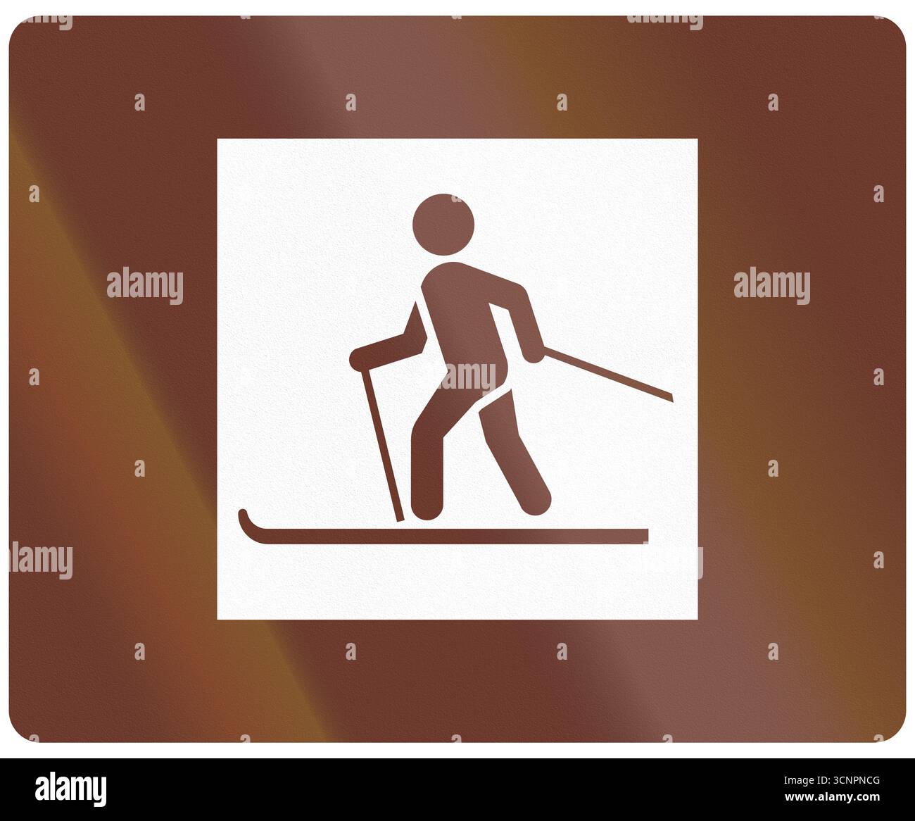Road sign in Finland - Cross-country skiing centre Stock Photo - Alamy