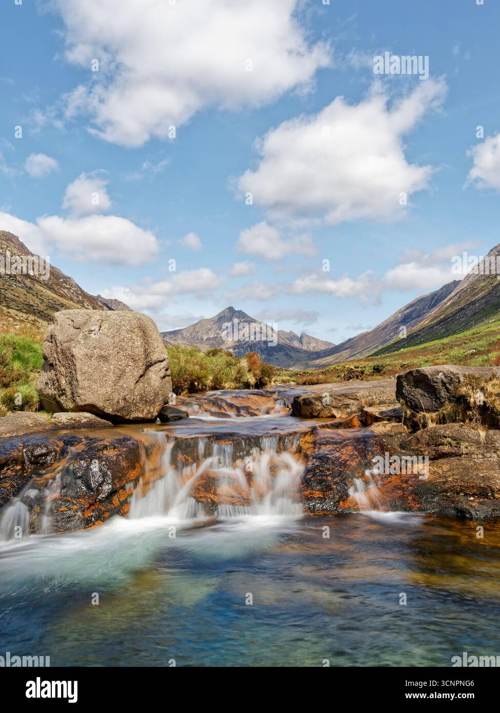 The Blue pool at Glen Rosa on the Isle of Arran Stock Photo - Alamy