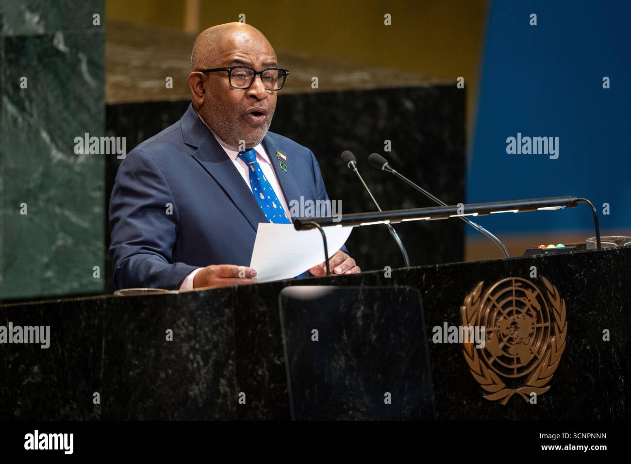 Azali Assoumani, the President of Comoros, addresses the 80th session ...