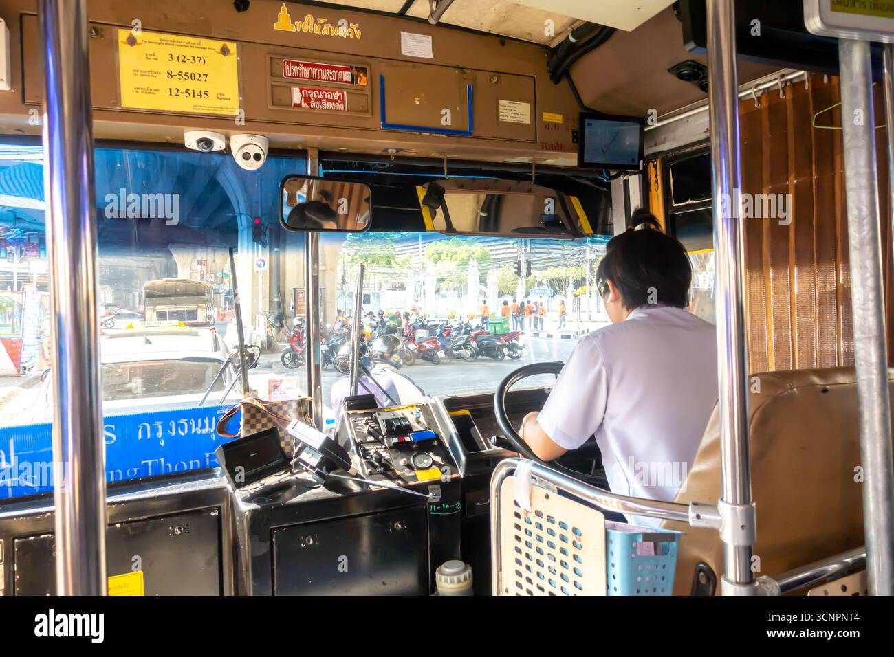 Bus driver, Bangkok, Thailand Stock Photo - Alamy
