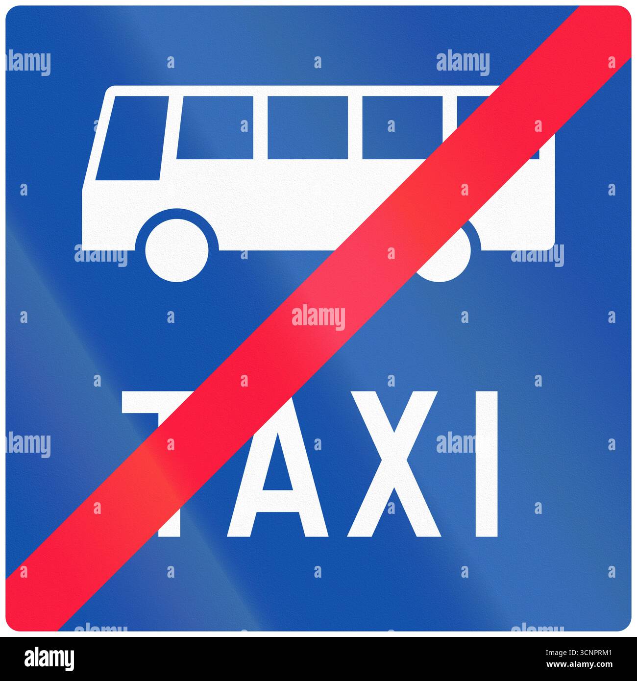 Historic road sign in Finland - Bus and taxi lane ends (1994-2020 Stock ...