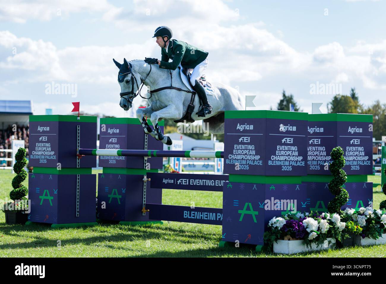 Robbie Kearns of Ireland riding Chance Encounter during the showjumping ...