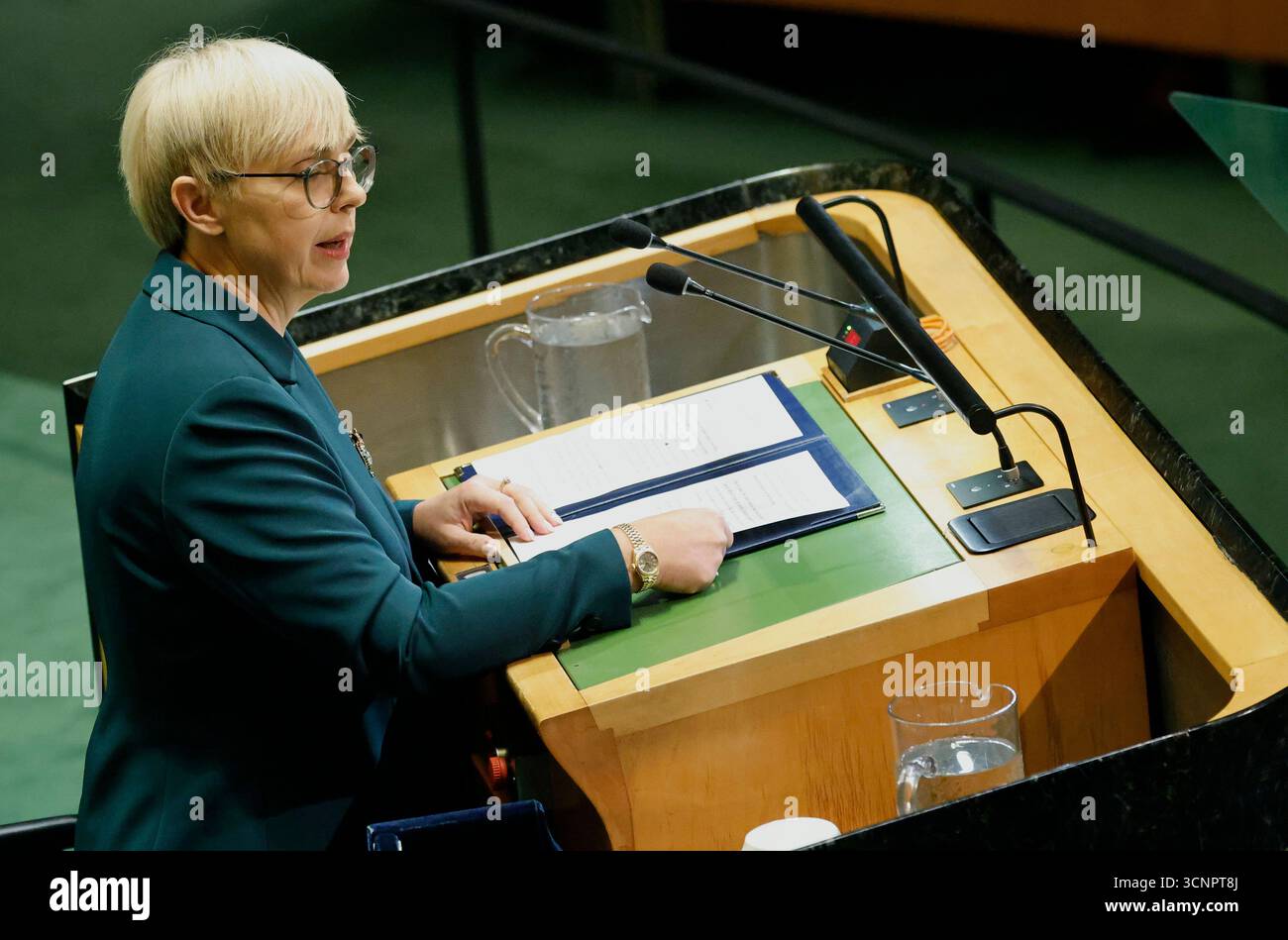 Slovenian President Natasa Pirc Musar speaks at the high-level meeting ...