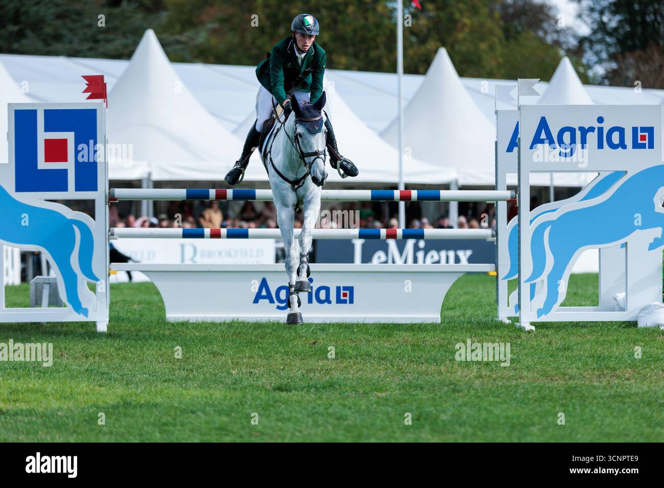 Ian Cassells of Ireland riding Millridge Atlantis during the ...
