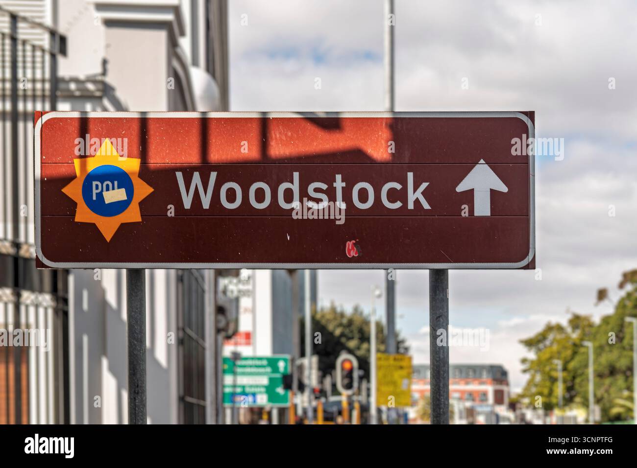 Brown road sign points hi-res stock photography and images - Alamy
