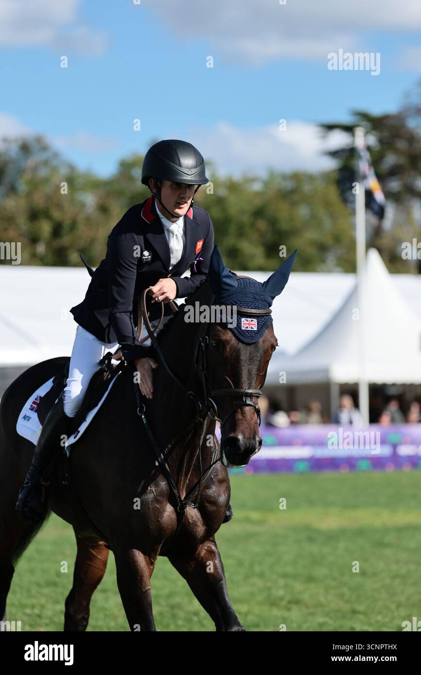 Tom Mcewen of Great Britain riding Jl Dublin during the showjumping at ...