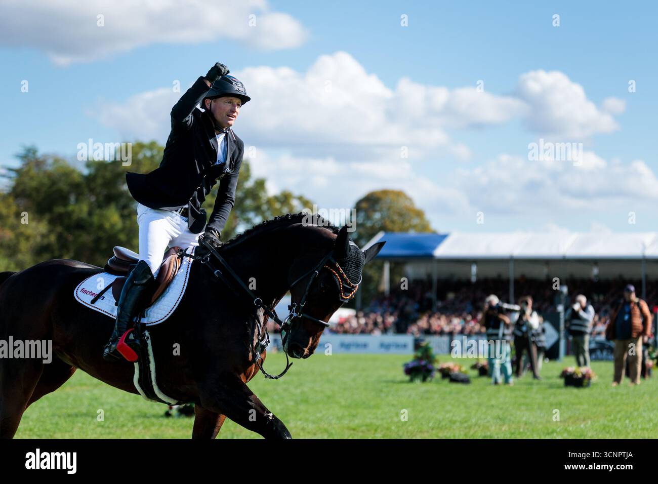 Michael Jung of Germany riding Fischerchipmunk Frh during the ...