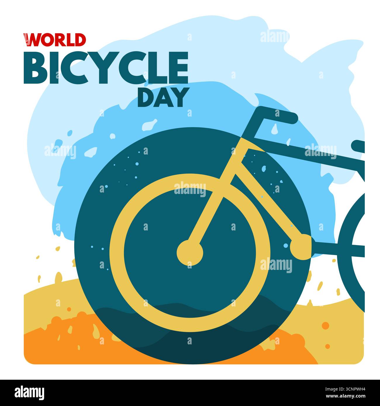 World bicycle day banner - vector illustration Stock Vector Image & Art ...