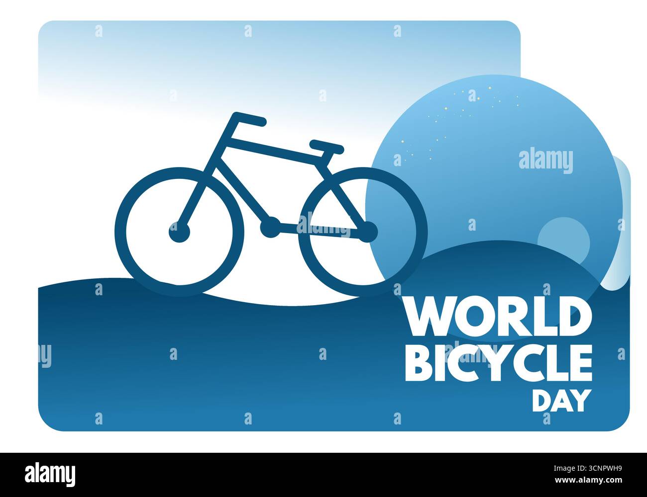 World bicycle day banner - vector illustration Stock Vector Image & Art ...