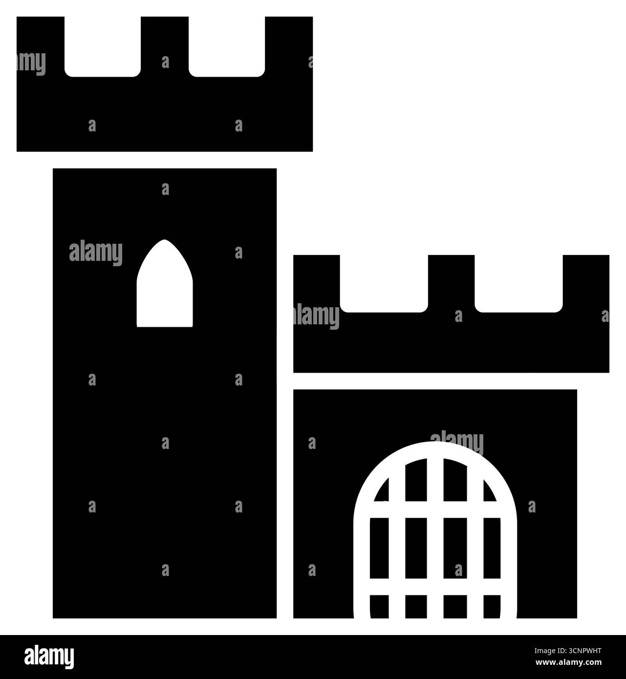 Castle medieval historic building Cut Out Stock Images & Pictures - Alamy