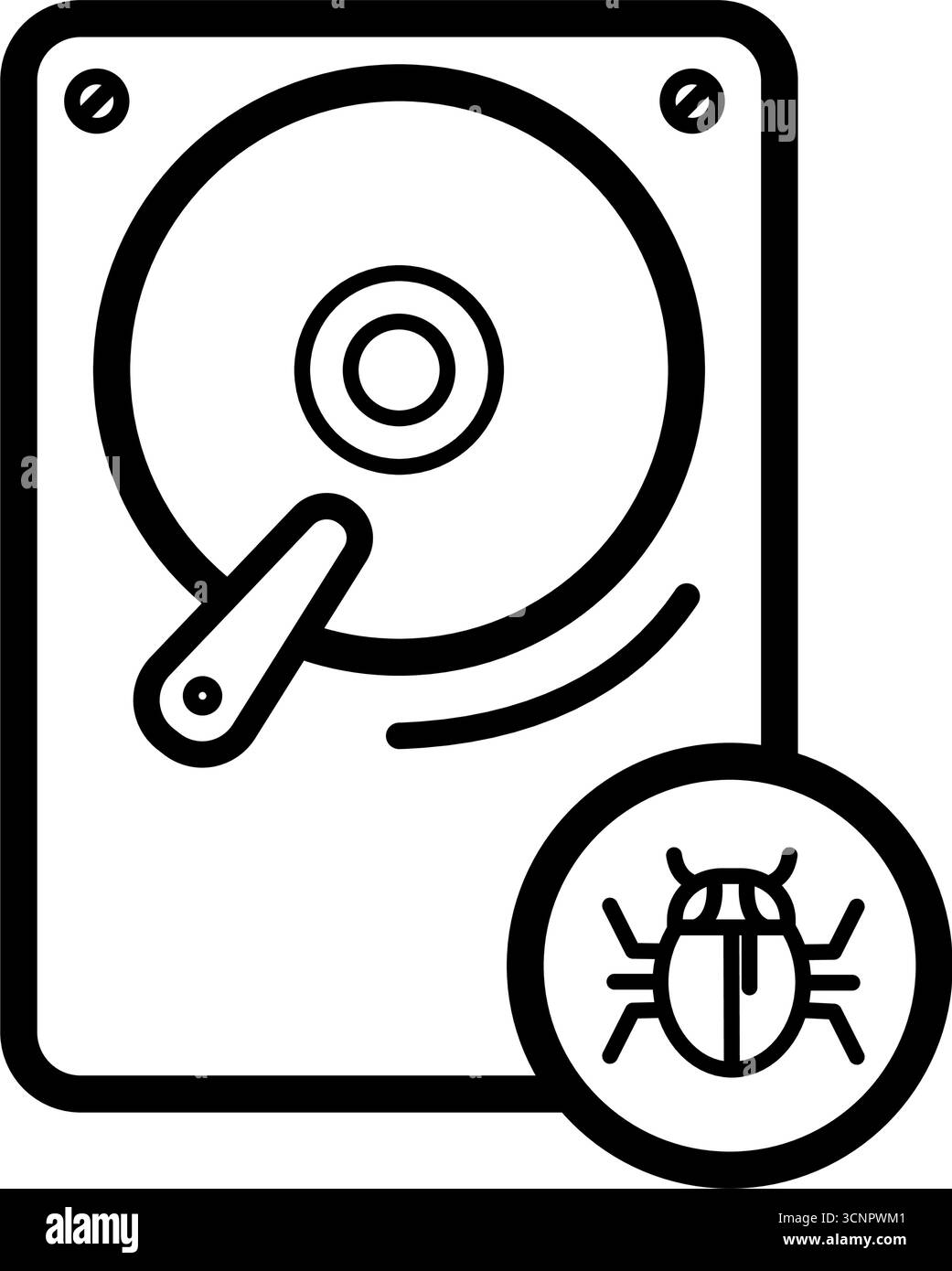 Cybersecurity vector icon Black and White Stock Photos & Images - Alamy