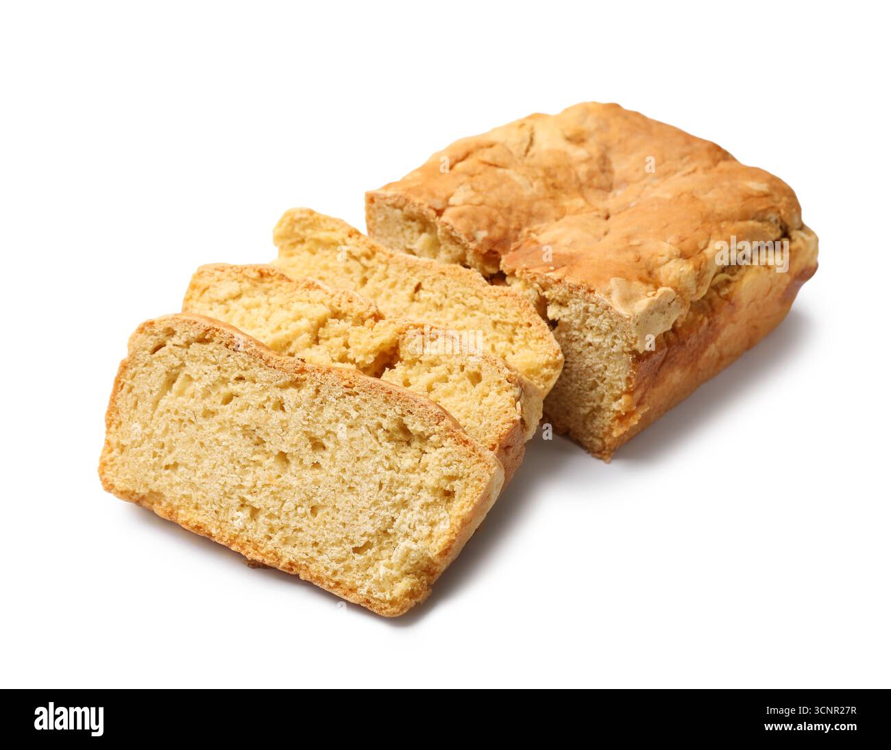 Freshly baked cut cornbread Cut Out Stock Images & Pictures - Alamy