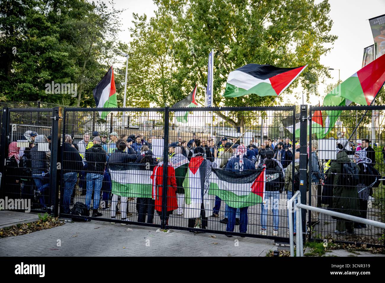 ROTTERDAM - Pro-Palestinian demonstrators at the Neptunus Family ...