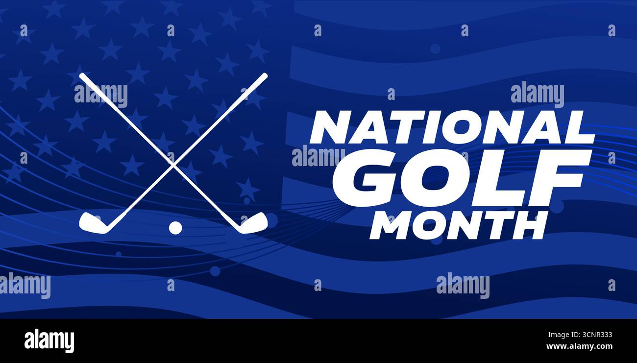 : National golf month banner - vector illustration Stock Vector Image ...