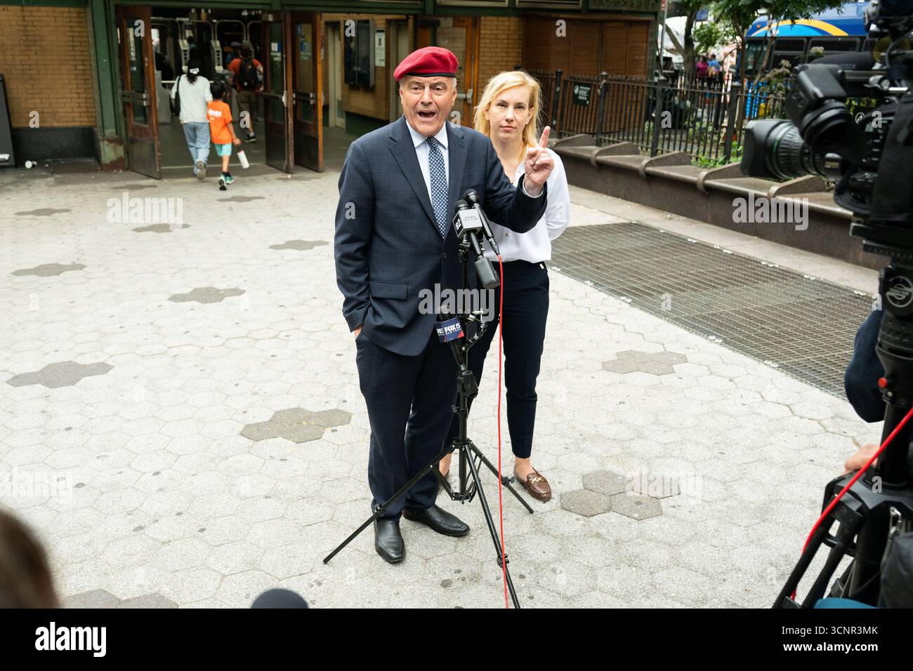 Curtis Sliwa, founder and CEO of the Guardian Angels and candidate for ...