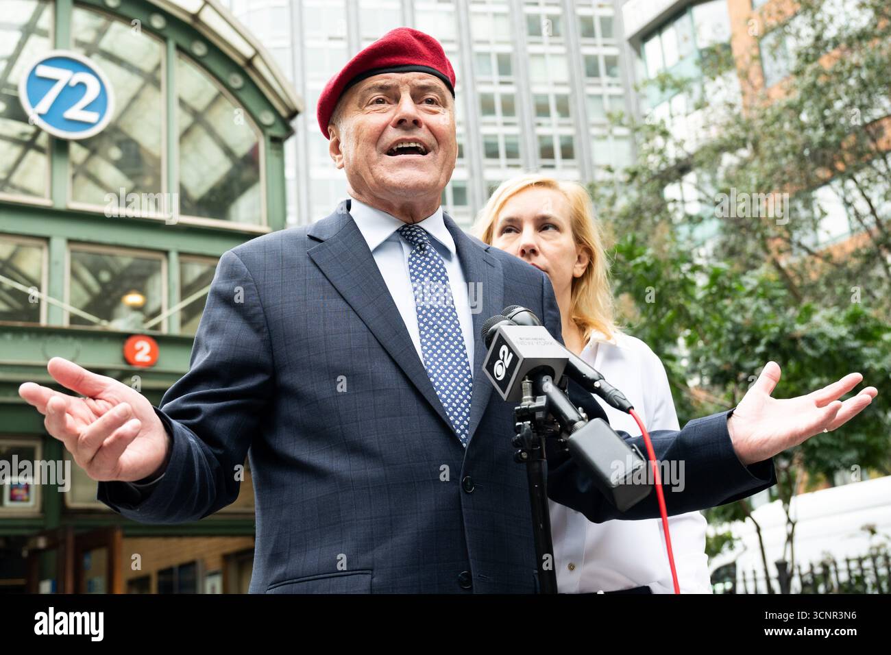 Curtis Sliwa, founder and CEO of the Guardian Angels and candidate for ...
