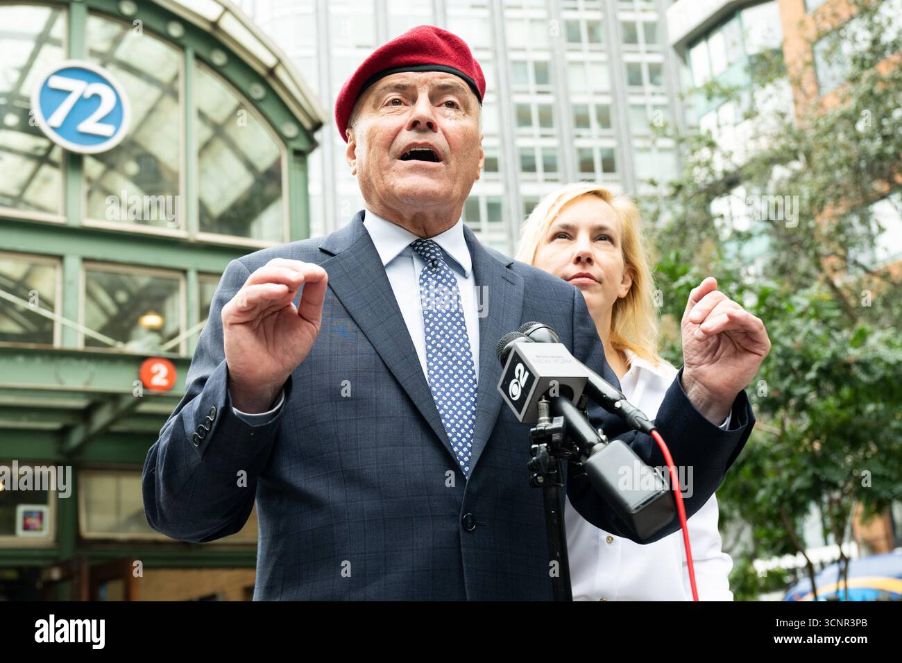 Curtis Sliwa, founder and CEO of the Guardian Angels and candidate for ...