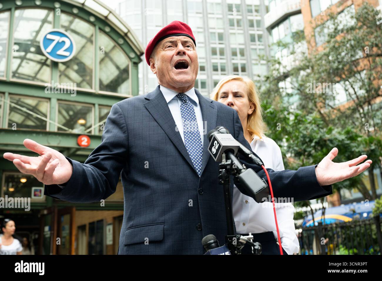 Curtis Sliwa, founder and CEO of the Guardian Angels and candidate for ...
