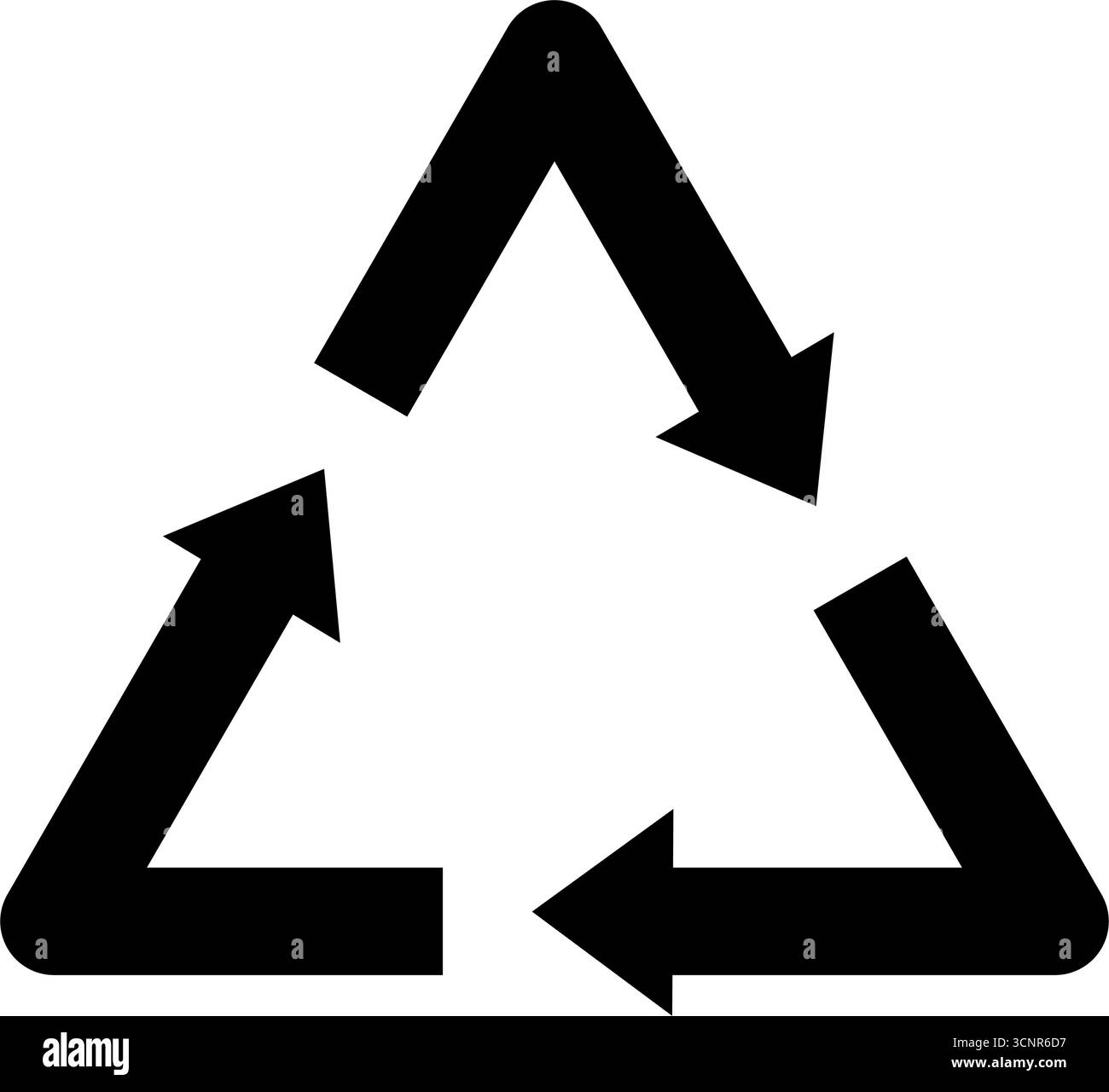 Arrows recycle symbol green Black and White Stock Photos & Images - Alamy
