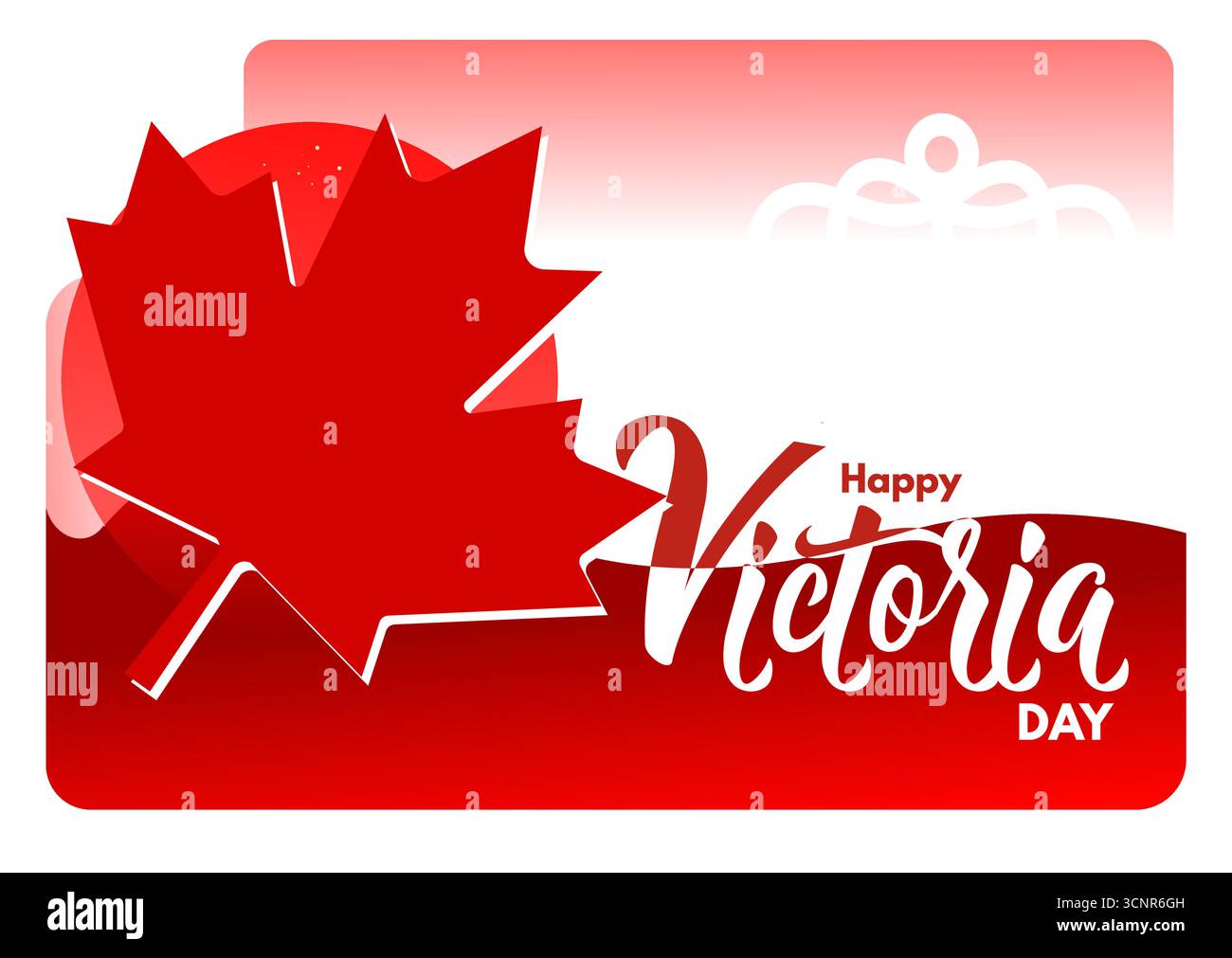 Happy victoria day with crown and maple leaf Stock Vector Image & Art ...