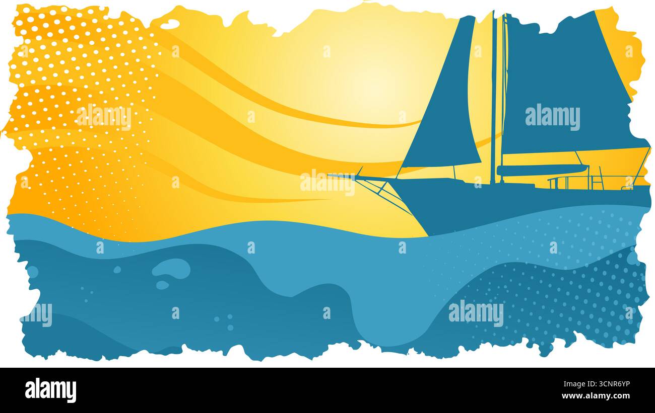 Sea waves on sunset Cut Out Stock Images & Pictures - Alamy