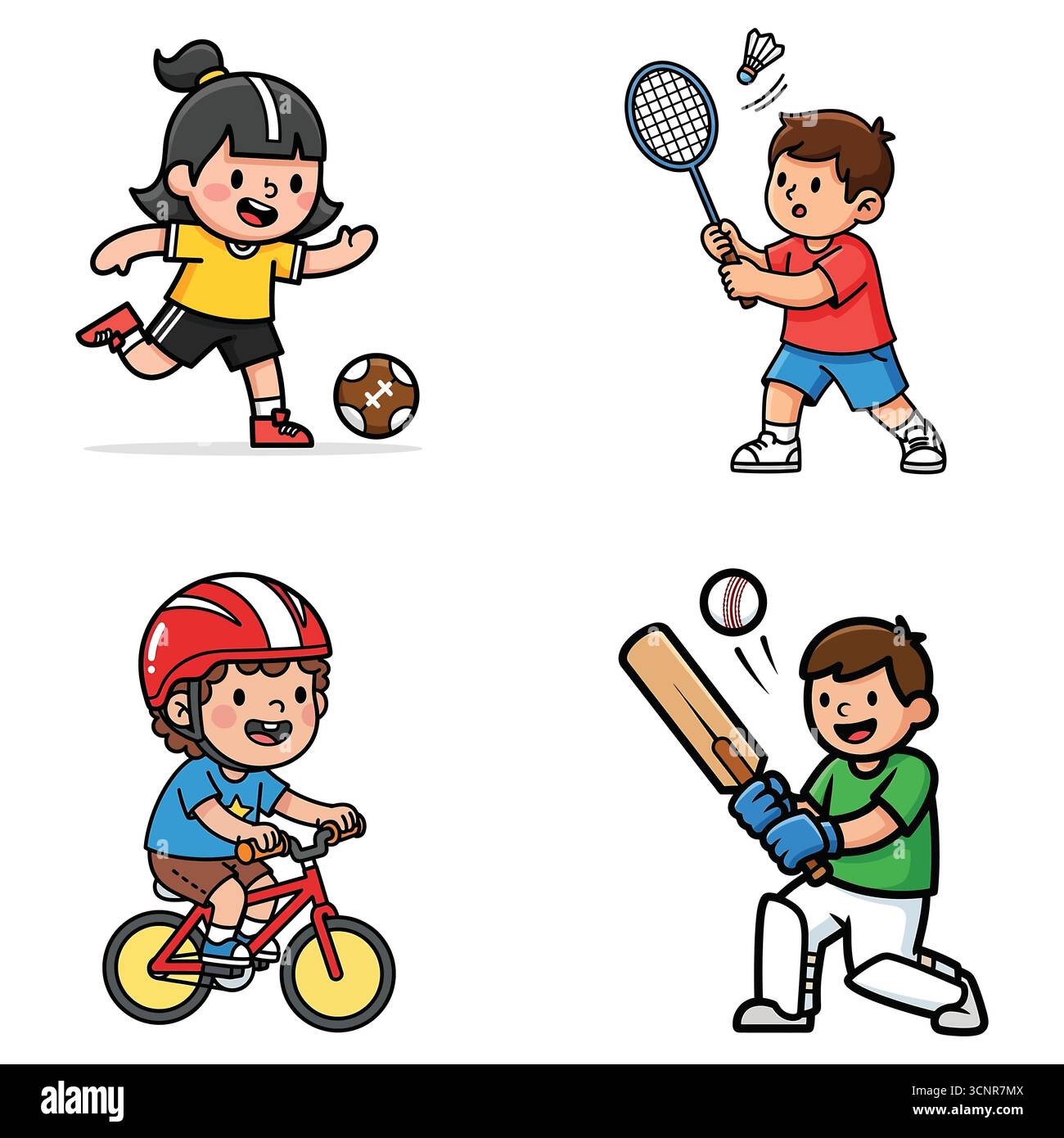 Kids match action Stock Vector Images - Alamy